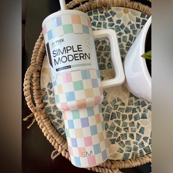 Simple Modern | Dining | Simple Modern Spring Pastel Checkmate Checker ...